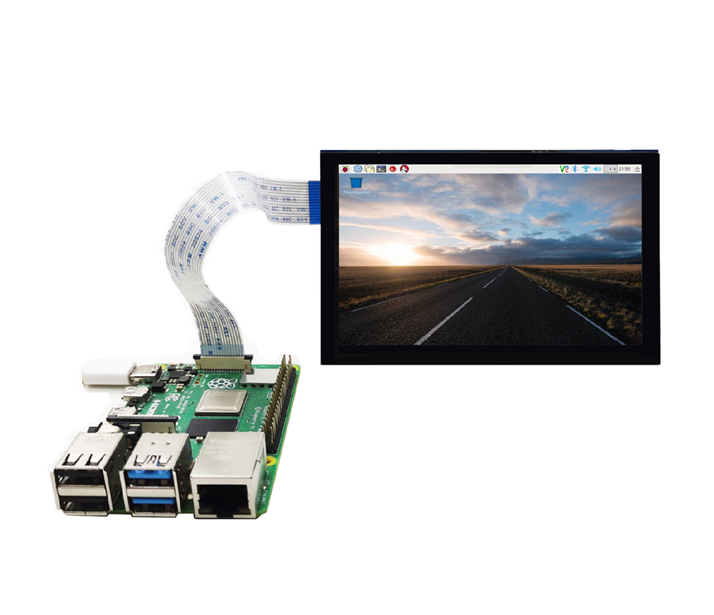 5.0 inch 800*480 DSI MIPI with 1000nits for Raspberry Pi - Kadi Dsipaly